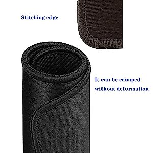 Pupbbi Mouse pad 3 PCS of Black Standard Mouse Pads, Mouse pad with Stitched Edges，Rubber Anti Slip Base Mousepad，Mouse Pads for Office and Games, Washable，Square,10.3inch x 8.3inch x 0.12inch