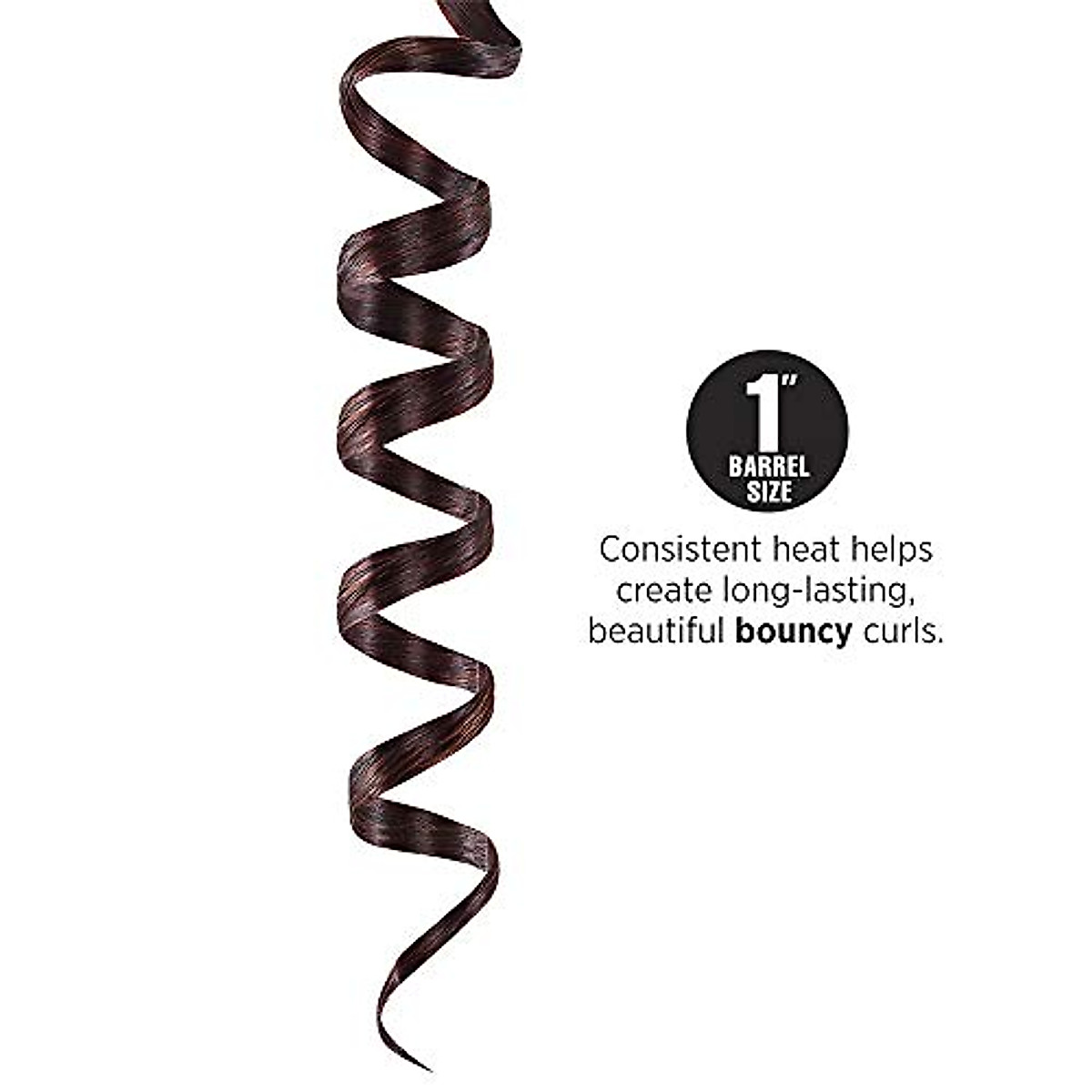 HOT TOOLS Professional Pink Titanium Curling Iron/Wand, 1 Inch