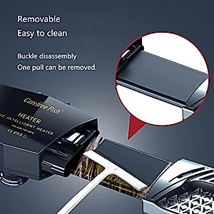 Carefree Fish Aquarium Heater PTC Ceramic Digital Double Heating Rods The Safest Most Accurate and Fastest Heater for Fish Tank 500W