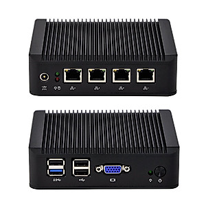 Mini PC x86 Intel Baytrail J1900 Quad Core 8G Ram 128G SSD Office Industrial Fanless Computer