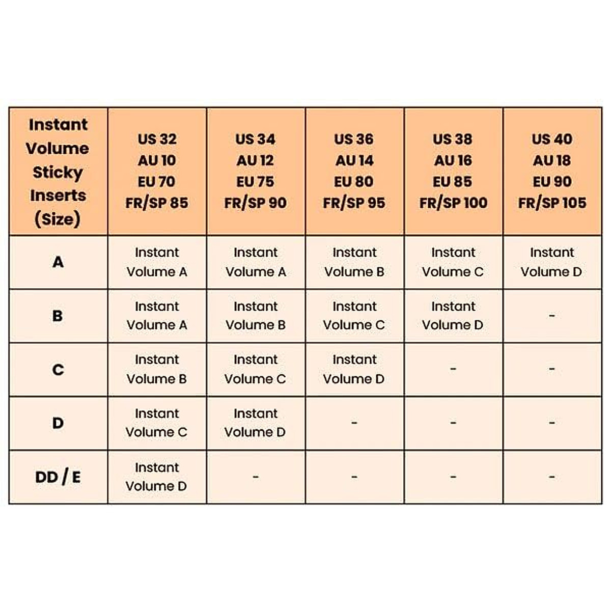 Double-Sided Sticky Inserts | Increase 2 Cup Sizes | Reusable & Washable | Perfect for Wedding Dresses & Backless Dresses (A) Beige