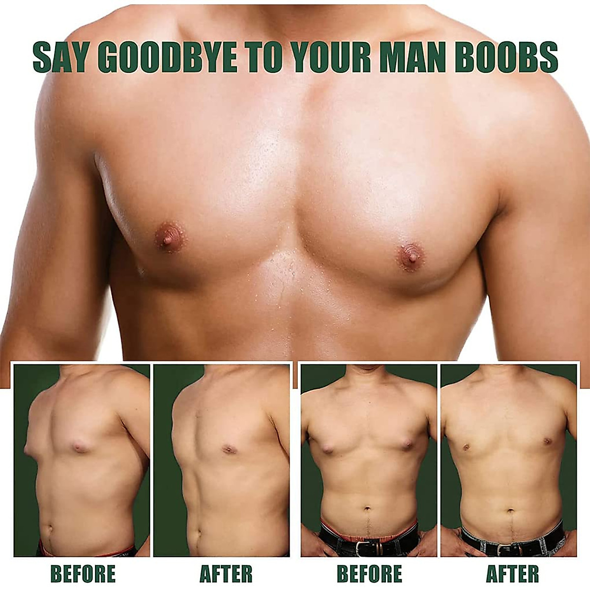 YCSM SoliPac Ginger Cream, Solipac Gynecomastia Tightening Ginger Cream,30 ml Ginger Fat Burning Cream Weight Loss Anti-Cellulite Slimming Cream for Men(2PCS)