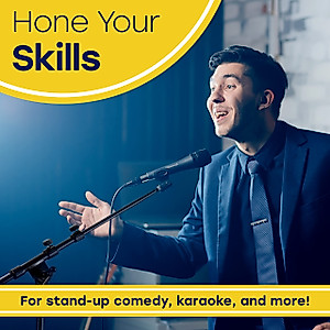 Hola! Music Mic Stand w/Adjustable Height for Home, Studio, Office or Stage Use - Standard Clutch Single Unit