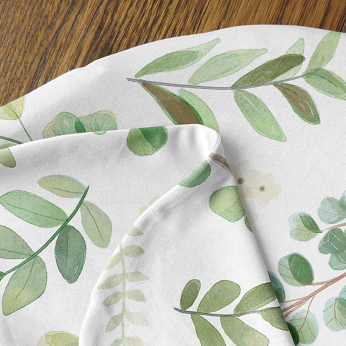 Sweet Jojo Designs Floral Leaf Baby Boy or Girl Cocoon and Beanie Hat 2pc Set Jersey Stretch Knit Sleeping Bag for Infant Newborn Nursery Sleep Wrap Sack - Green White Boho Botanical Woodland Garden