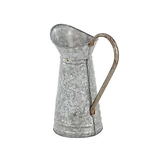 Deco 79 Metal Watering Can Indoor Outdoor Planter Small Planter Pot, Planter 10" x 6" x 12", Brown