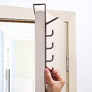 Door Wall Mounted Clothes Hanger Hook Garment Storage Holder Towel Rack