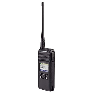 6 DTR600 Digital 900 MHz. License Free Digital Two-Way Business Radios with Display, 6 HKLN4604 Swivel Earpieces & 1 PMPN4465 6 Radio Charger by Motorola Solutions - Intended for Business Use