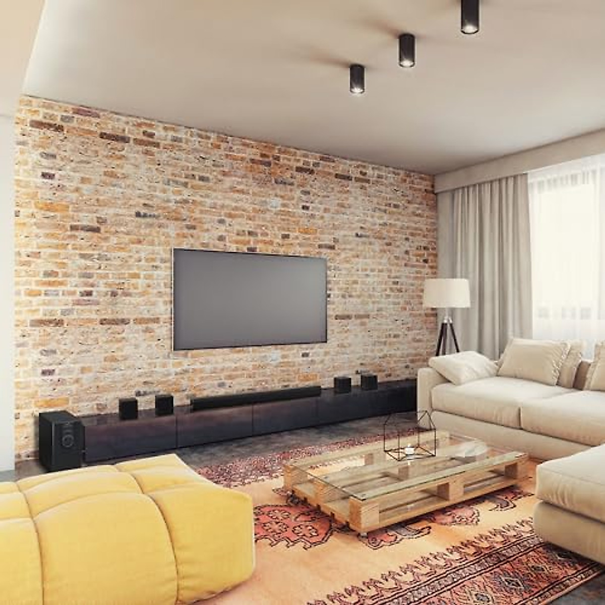 iLive 5.1 Home Theater System with Bluetooth, 6 Surround Speakers, Wall Mountable, Includes Remote, Black (IHTB159B)