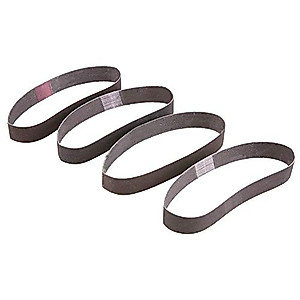 3/8 Inch X 13 Inch Sanding Belts, 4 Each of 80/120/240/320/400 Grits, Premium Knife Sharpening Sanding Belt Sander Tool for Woodworking, Metal Polishing, Silicon Carbide Sanding Belts (20 Pack)