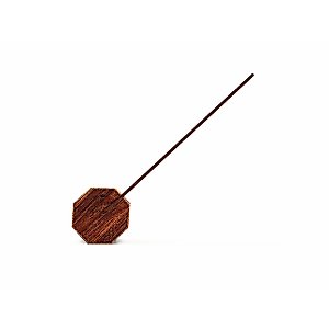 Gingko Octagon One Rechargeable Modern LED Desk Lamp Touch Sensitive Walnut