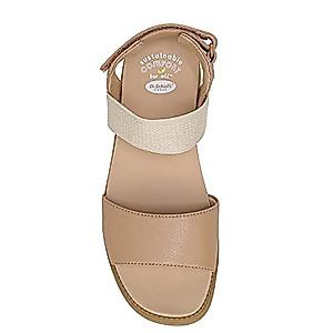 Dr. Scholl's Shoes Women's Island Life Strappy Flat Sandal,Tawny Birch Smooth,7.5