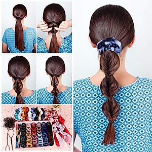 Girls' Variety Pack Hair Accessories - Scrunchies, Elastic Bands, Hair Clips (748PCS)