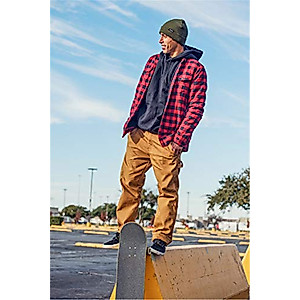 Dickies Men's Relaxed Fit Straight-Leg Duck Carpenter Jean, Black, 34W x 32L