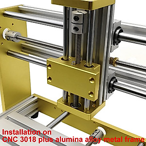 Doesbot CNC Z-Axis Sliding Table and 52mm Spindle Fixture 3018 Engraving Machine Upgrade DIY Metal Kits