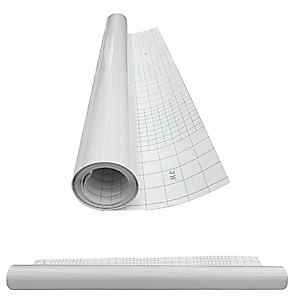 INTBUYING Cold Laminating Film Glossy Roll 25''x180 Vinyl Cold Lamination Film Self-Adhesive Laminating Vinyl Roll