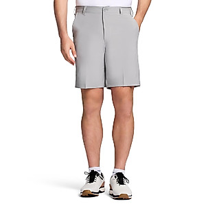IZOD Mens 9.5" Swingflex Stretch Straight Fit Golf Shorts, Cinderblock, 30 US