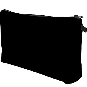 CAOODKDK Small Makeup Bag for Purse Travel Makeup Pouch Small Cosmetic Bag Mini Cosmetic Bags for Women (Black)