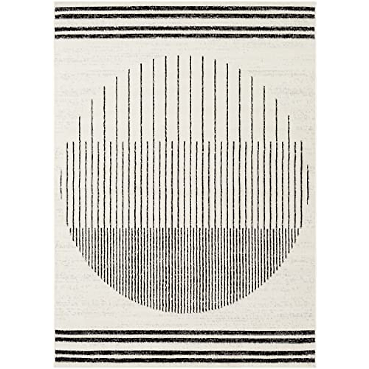 Artistic Weavers Penrod Modern Geometric Area Rug,5' x 7',Black/Ivory