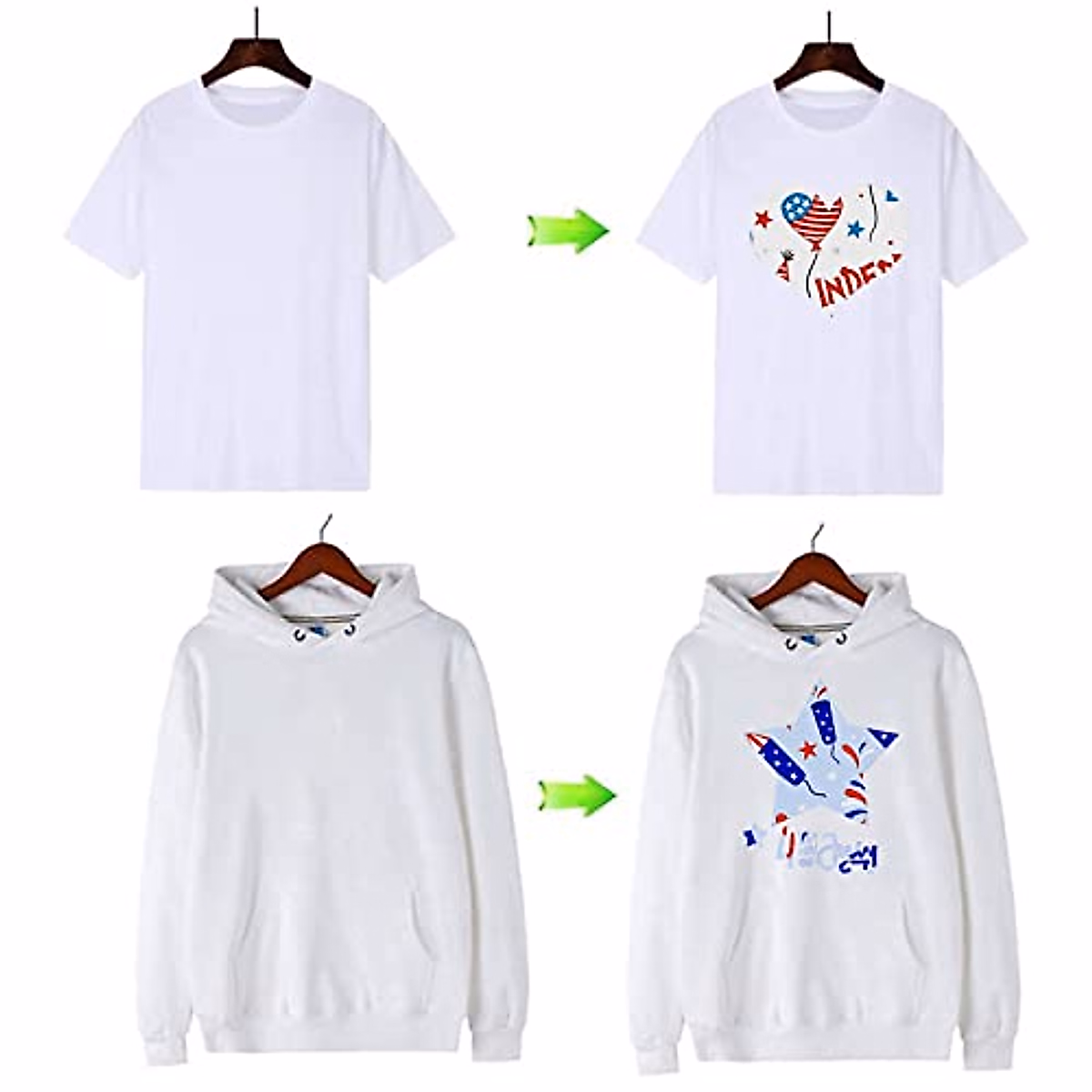 Teal Vinyl Letters 1 PCS Independence Day Heat Transfer Vinyl Rainbow Stripe Pattern Vinyl Vinyl Bundling Roll Soft Metal HTV Vinyl for Ironing Clothes and Other Fabrics 30x25cm Roll (E, One Size)