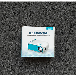 Mini Projector, Nasin Video Projector 1080P Supported Portable Outdoor Movie Projector Home Theater Projector Compatible with TV Stick/iOS/Android Phone/Laptop, HDMI/USB