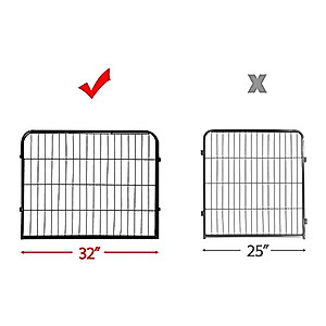 Yaheetech Decorative Garden Fence - 24in x 43ft Rustproof Folding Fencing Landscape Patio Flower Bed Animal Barrier Border for Dog Outdoor Fences Black