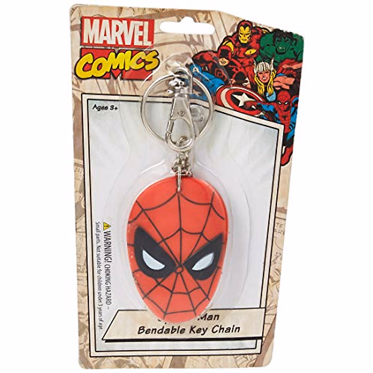NJ Croce Spider-Man Face Key Chain