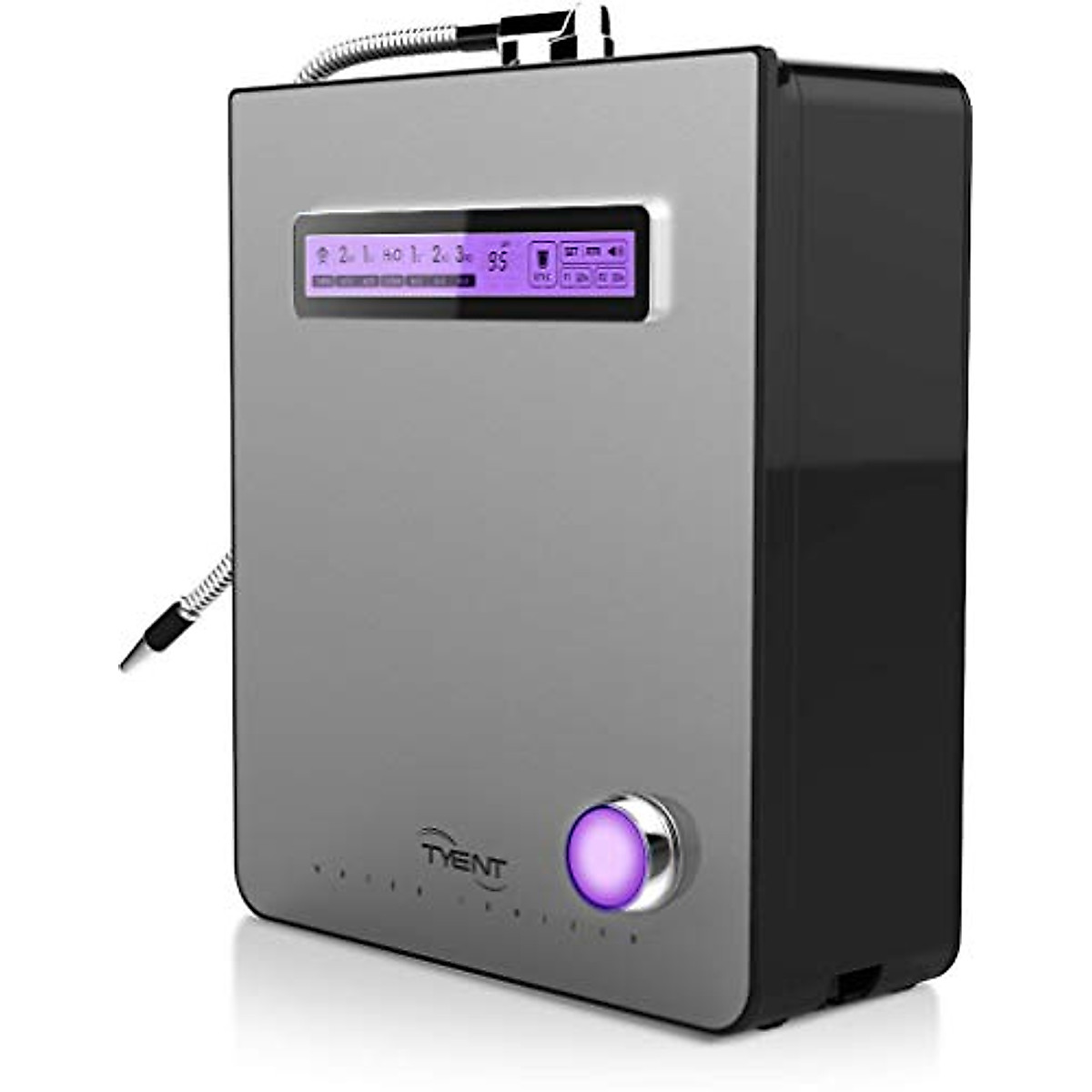 Tyent - Edge-9 Water Ionizer - Dual Filtration System - Hydrogen Enhanced Water Purification - Adjustable pH Settings with Turbo Mode - Touchscreen Interface & Auto-Flow Stop - Advanced Filtration