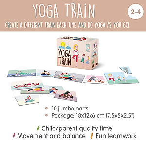 YOGi FUN - Yoga Train Game, Mindfulness Cards for Kids and Adults, Fun Game, Family Yoga Game