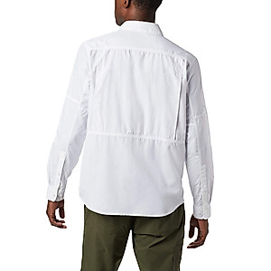Columbia Men's Silver Ridge 2.0 Long Sleeve Shirt, White, XXL