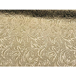 Antique Gold Matelasse Jacquard Fabric by The Yard Drapery Upholstery