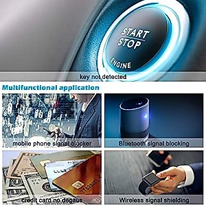 Faraday Box, [Newest Version] Diyife Key Fob Protector, RFID Box for Car Keys, Carbon Fiber Signal Blocker for Keyless Fob, Car Key Signal Blocker Cage, Signal Blocking Box for Car Keys Phones