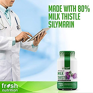 Milk Thistle Organic - 120 Servings of 2000mg - Strong – 4 Month Supply – CCOF Organic - Silymarin Thisilyn Seed Standardized Extract 4:1 Capsules - Made in The USA