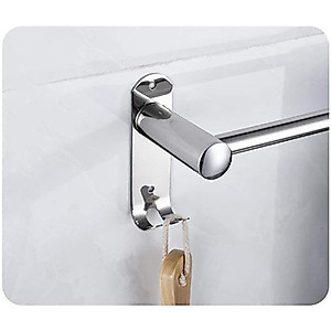 XHALERY Towel Rack,Wall Mounted Towel Holder,1-Tier 2-Tier Bath Towel Rack,Stainless Steel Towel Bar Rail,for Kitchen Bathroom Toilet Hotel Office-A-50Cm/B-70Cm