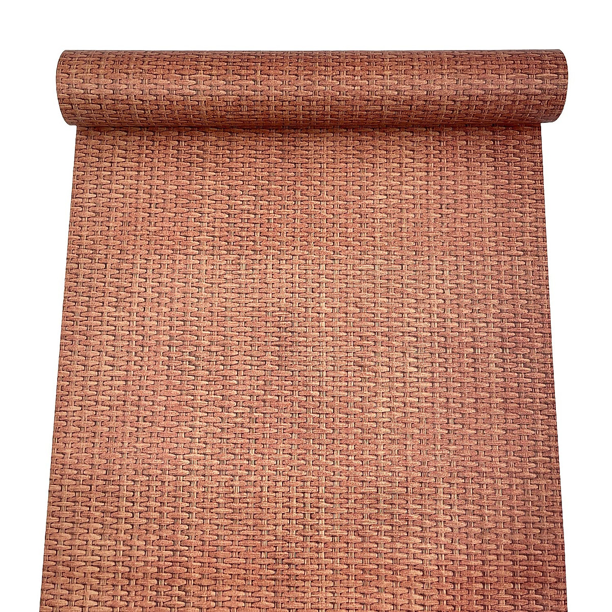 Yifely Light Brown Weave Wood Grain Furniture Paper Self-Adhesive Shelf Liner Door Sticker 17.7 Inch by 9.8 Feet