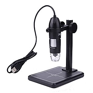 VAKUUM Lab Microscope Slides 1600X USB Digital Microscope 8 LEDs 2MP Electronic Microscope Zoom Camera Microscope Parts