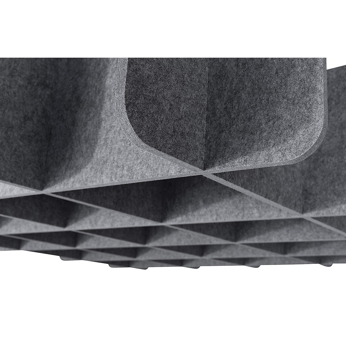 Lumeah Acoustic Cloud | Sound Proofing, Decorative Sound Dampening Hanging Installation | Stunning Adjustable Height Design Acoustic Panel Ceiling Fixture | 55” W x 55” L x 9” H | Taupe