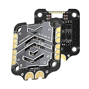SpeedyBee V3 F7 Flight Controller Stack: 30x30 Drone FC Stack with 4in1 50A ESC BL32, Wireless Betaflight Configuration, Blackbox,Solder-Free Plugs,WiFi,Bluetooth for 3-6S 4" 5" FPV Drone Cinelifter
