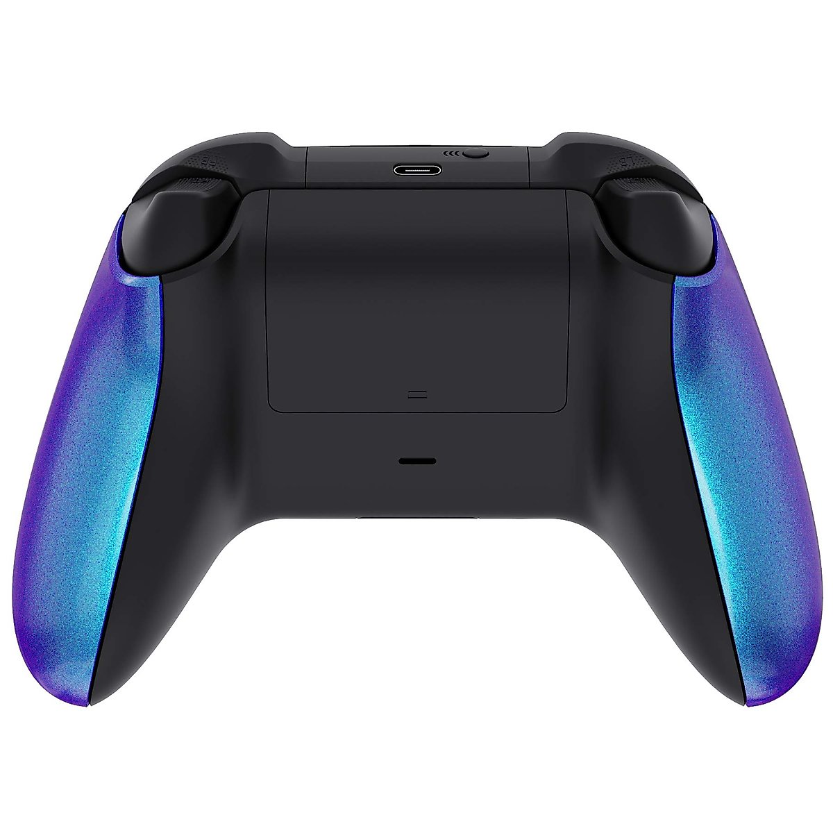 eXtremeRate Replacement Side Rails Grip for Xbox Core Wireless Controller, Chameleon Purple Blue Accessories Back Panesl Handles Cover Shell for Xbox Series X & S Controller [Controller Excluded]