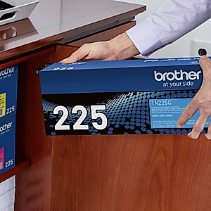 Brother Genuine High Yield Toner Cartridge, TN225C, Replacement Cyan Toner, Page Yield Up To 2,200 Pages, Amazon Dash Replenishment Cartridge, TN225