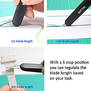 Nova 121PCS Premium Craft & Hobby Knife Set, 1 Precision Knife with 120 SK2 #11 Hobby Blade Refill, Combination of Safety Art Knife and Sharp blades for Leather Art, Scrapbooking, Foam, Clay, Carving.