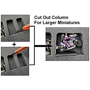 Case Club 134+ Miniature Figurine Hard Shell Carrying Case - Fits Warhammer 40k, DND, Battletech, Citadel & More! This Tabletop Army Travel & Storage Case Will Organize Your D&D and Warhammer Set