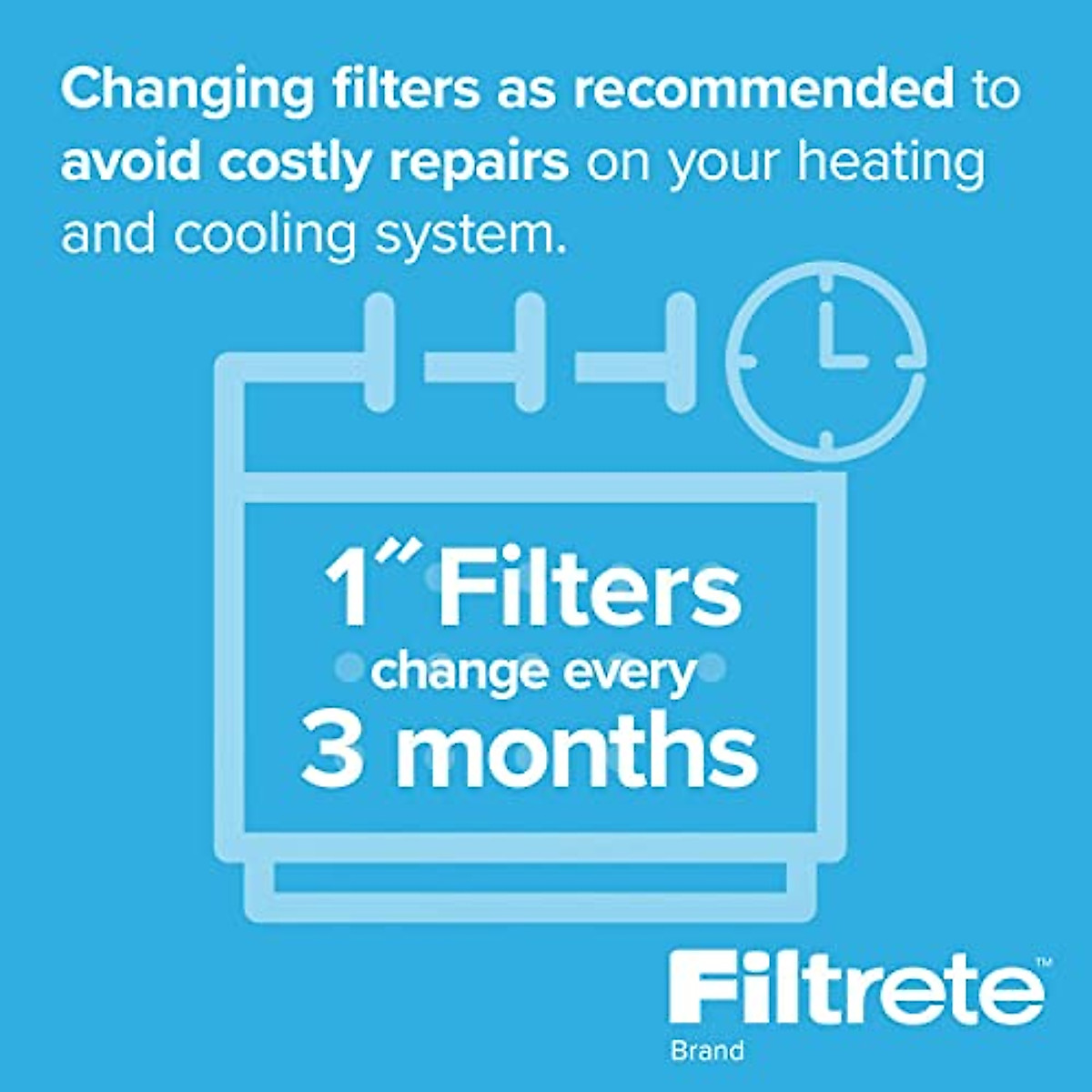 Filtrete 20x25x1 AC Furnace Air Filter, MERV 13, MPR 1900, Premium Allergen, Bacteria & Virus Filter, 3-Month Pleated 1-Inch Electrostatic Air Cleaning Filter, 2-Pack (Actual Size 19.69x24.69x0.78 in)