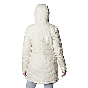Columbia Women's Heavenly Long Hooded Jacket, Chalk, Medium