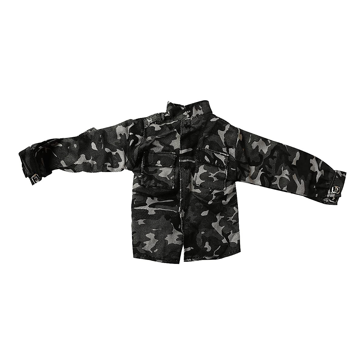 EBCO 2Pcs 1/6 Scale Tiger Strip Camo Military & Woodland Camouflage Suit for 12" Male Military Action Figure Body