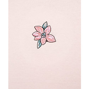 Little Me Clothes for Baby Girls' 3-Pack 100% Cotton Scratch Free Tag Floral Dream Onesies, 3 Months