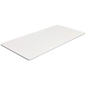 Tangkula 55 x 28 Inches Universal Relevance Table Top, Solid 1 Piece Wooden Desktop for Height Adjustable Electric Standing Desk Frame, Rectangular Countertop for Stand Up Desk (White)
