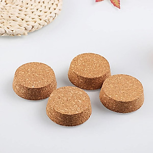 Housoutil 25Pcs Wine Bottle Cork Stoppers Sealing Covers Soft Wood Corks Large Wooden Tapered Cork Plugs Replacement for Wine Beer Bottle Crafts （ 5.3cm*4.7cm*1.7cm）