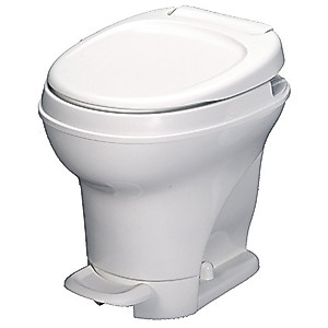 Aqua-Magic V RV Toilet Pedal Flush / High Profile / White - Thetford 31671