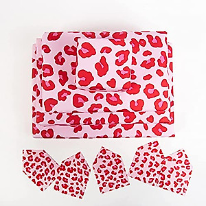 CENTRAL 23 - Trendy Wrapping Paper - 6 Gift Wrap Sheets - Pink Leopard Print - For Women Birthday Teenagers Girls - Recyclable