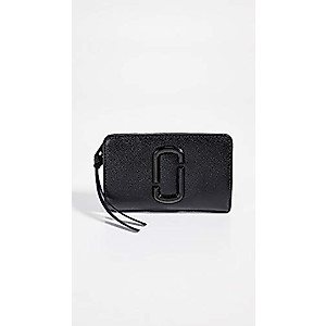 Marc Jacobs Women's Snapshot Compact Wallet, Black, One Size